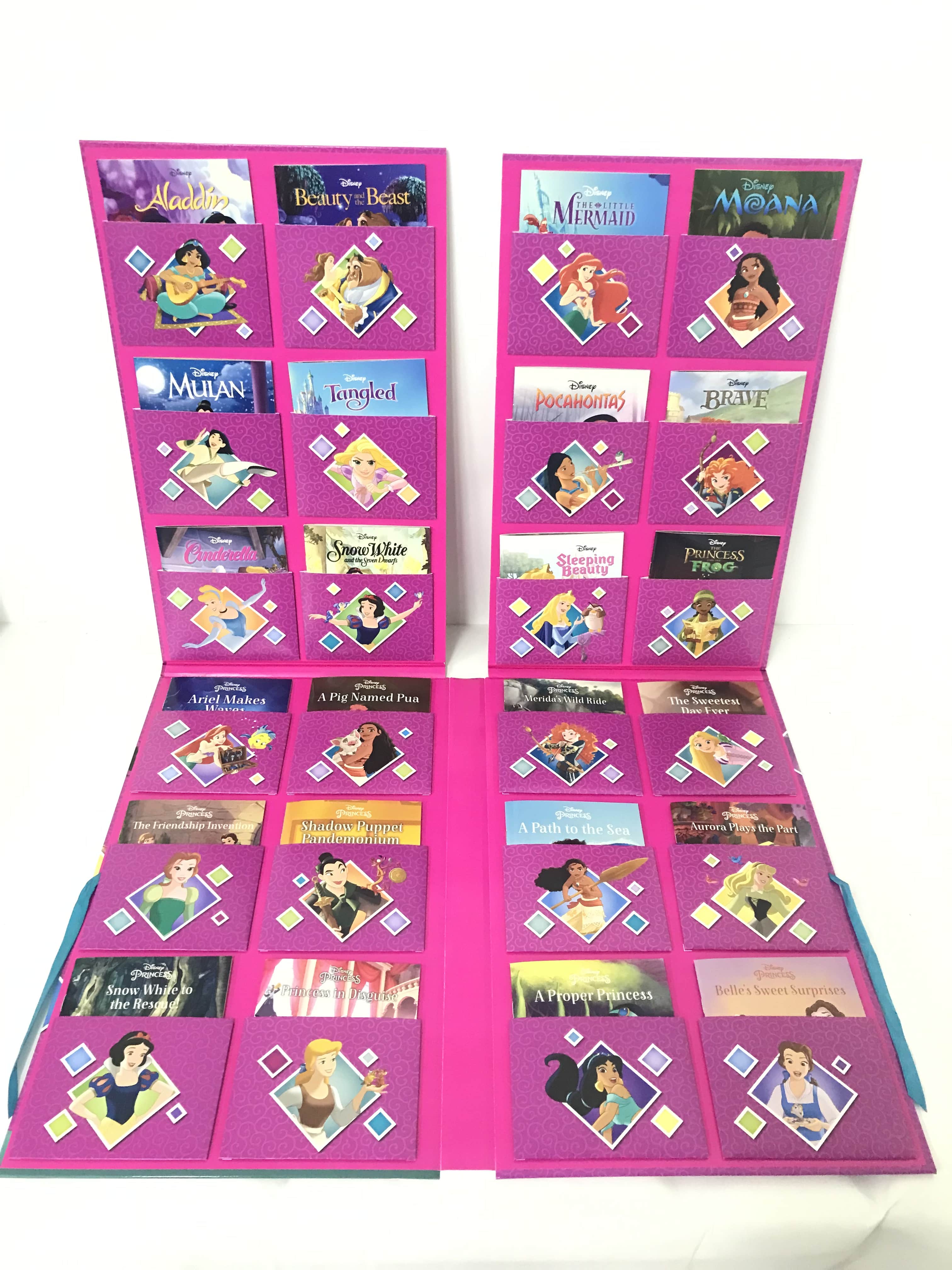 Disney Princess Giant Story Book Library 24 Books Gift Set For Kids To ...