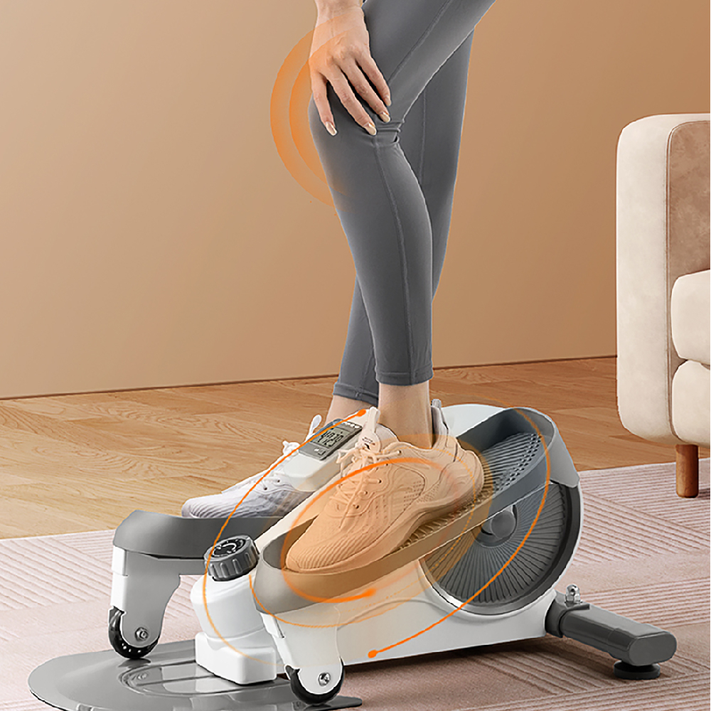 IRunning Mini Elliptical Trainer ★ 8 Adjustable Resistance ★ Compact ...