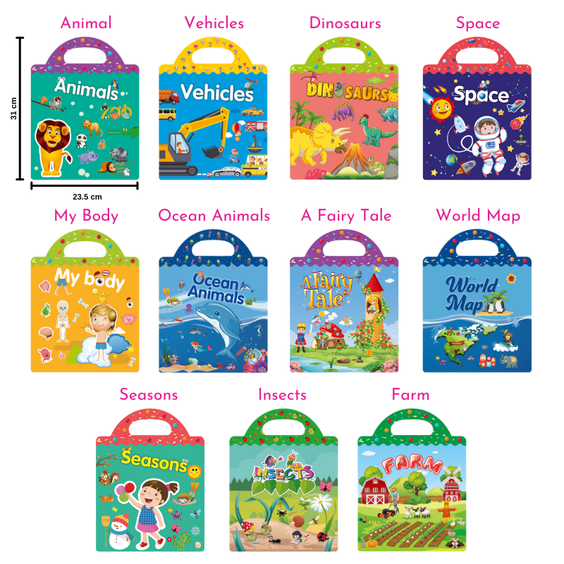 Children Day | Reusable Sticker Book for Kids / Educational Learning ...