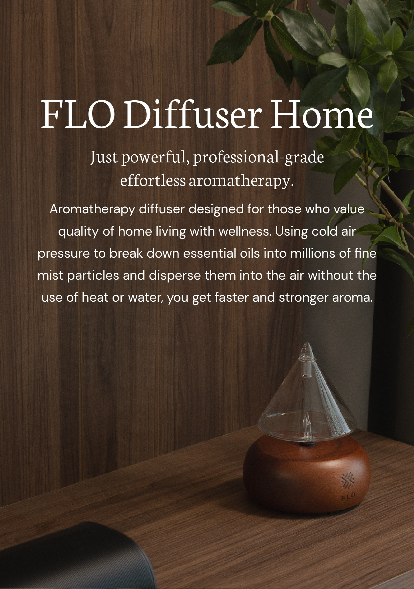 FLO Diffuser Home Pyramid - Aroma Nebulising Essential Oil Diffuser ...