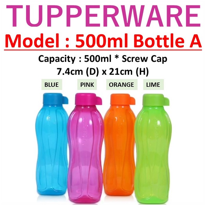 Tupperware 500ml Flip Top Water Bottle with Strap | Shopee Singapore