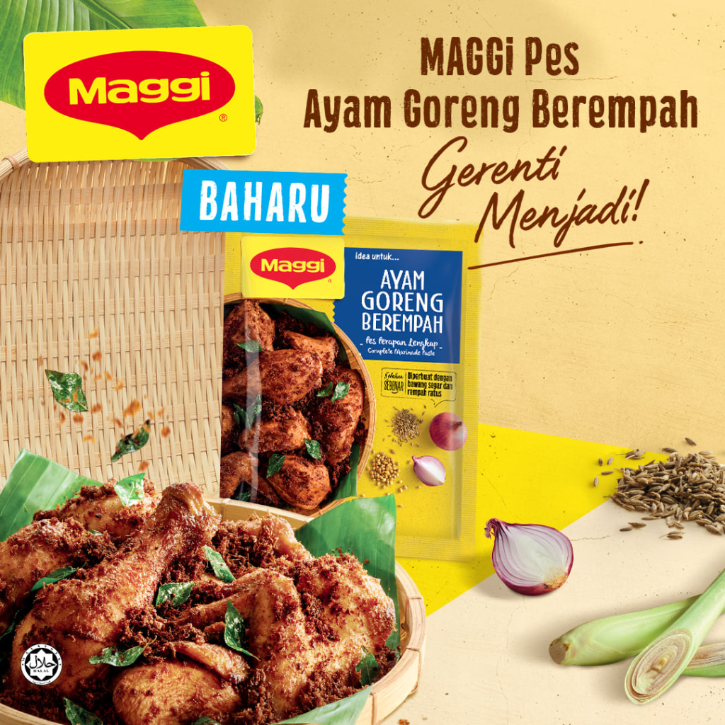 Maggi Paste Pes Perencah Ayam Goreng Berempah Ayam Percik Bihun Goreng ...