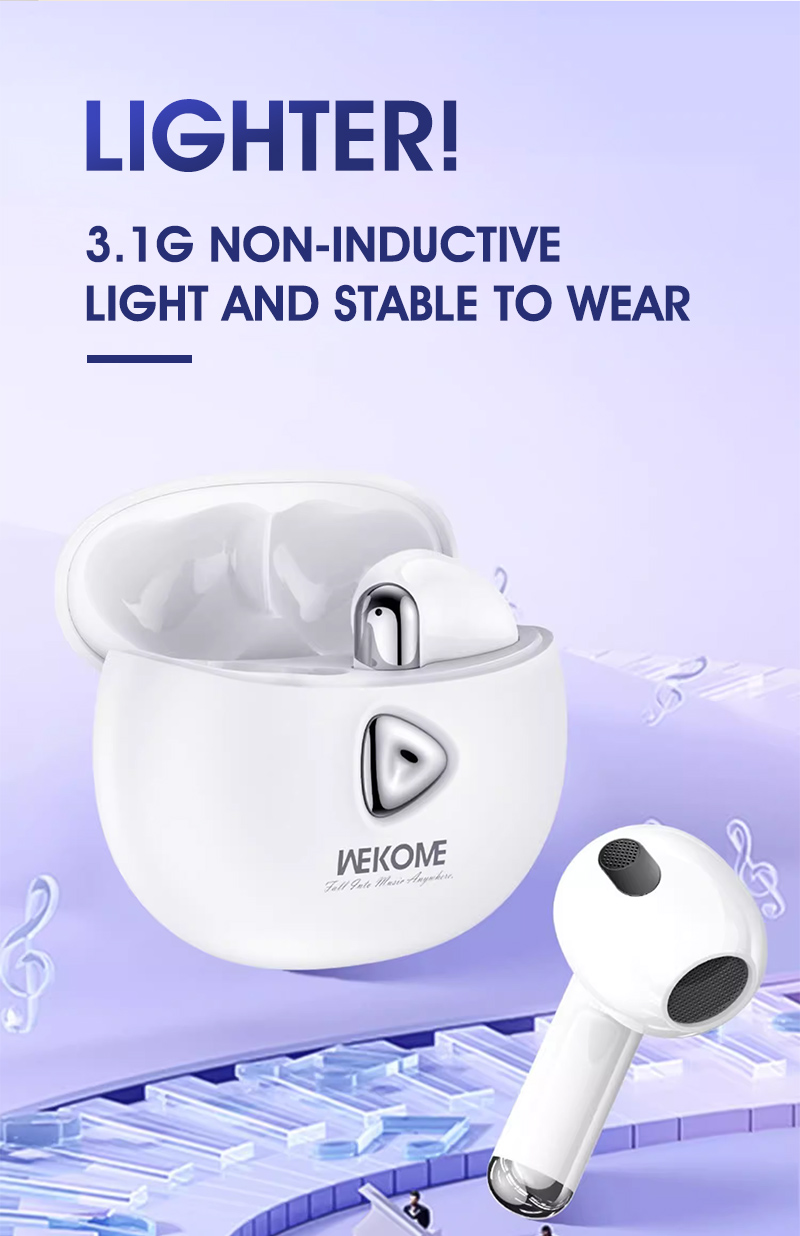 HXR Bluetooth Earphone Wekome V53 Wireless earbuds Touch Control ...