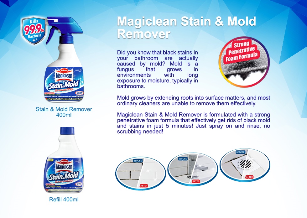Magiclean Stain & Mold Trigger 400ml | Shopee Singapore