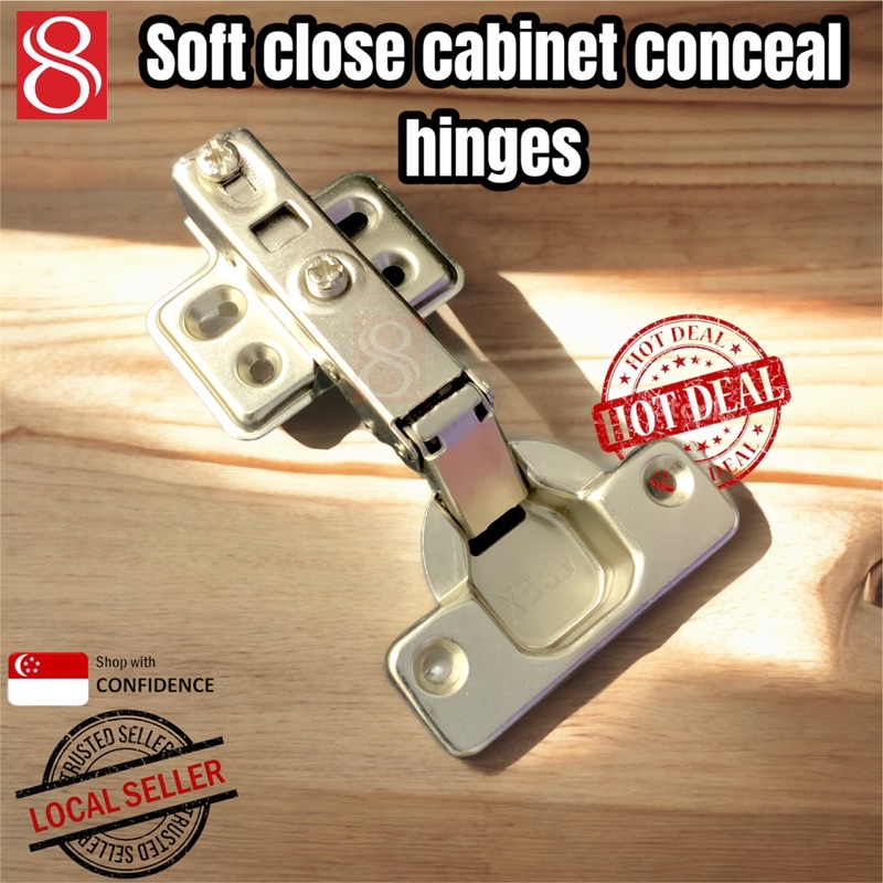 [ READY STOCK ] Soft Closing Cabinet Hinge Safety buffer slow close ...