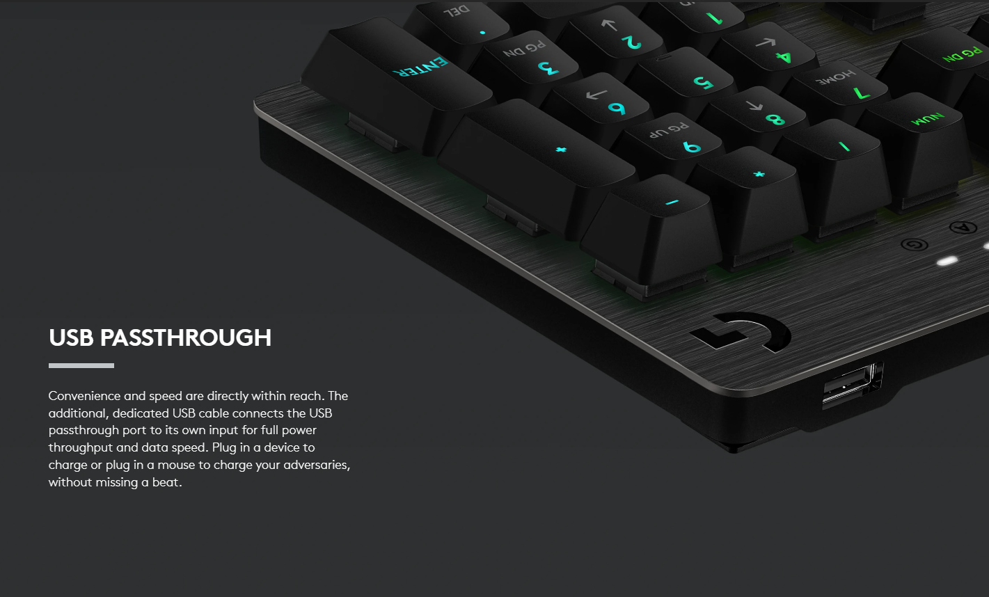 Logitech G513 Brown GX Tactile Key Switch Lightsync RGB Gaming Wired ...