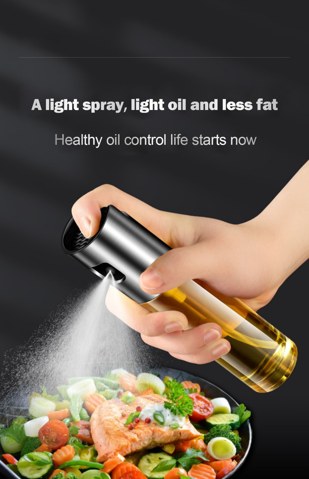 [🇸🇬SG Stock]Glass Oil Spray Pot/Kitchen/Air Fryer Spray Bottle/Barbecue ...