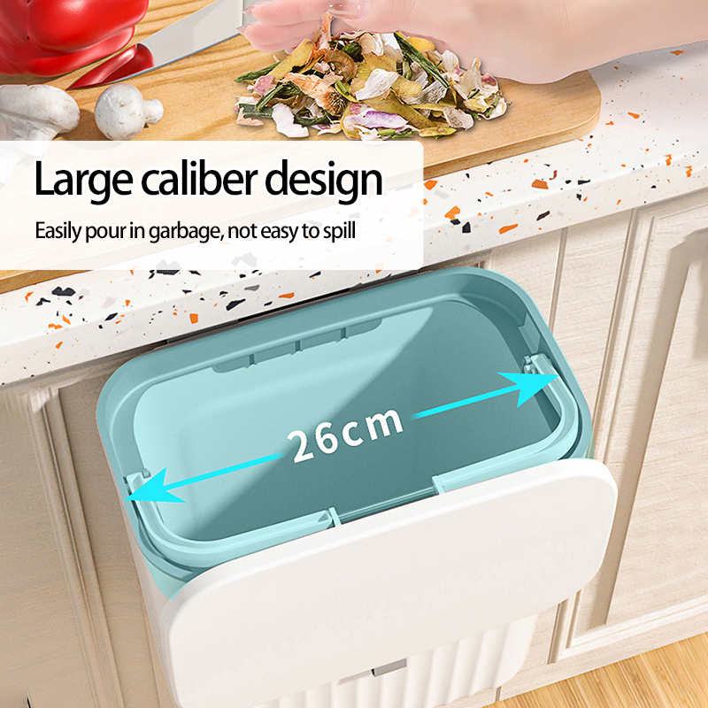 3-in-1 Trash Bin 9L Sliding Lid Trash Bin Garbage Bin Suitable For ...