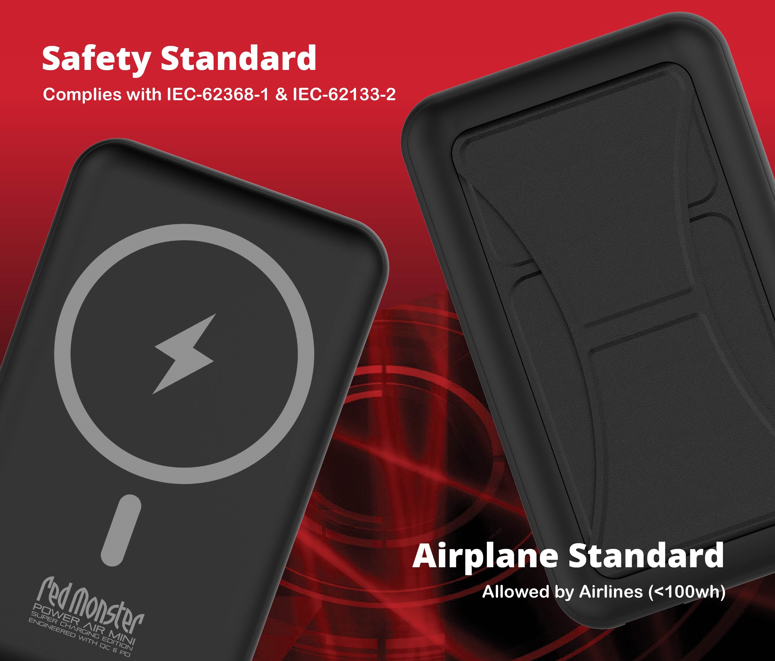 RedMonster Power Air Mini™ Super Charging Edition Magnetic Wireless 20W ...