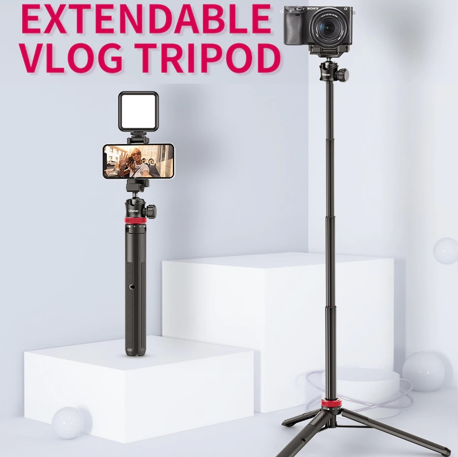 Ulanzi Mt 44 Extendable Tripod Selfie Stick Phone Holder Clip Vlog
