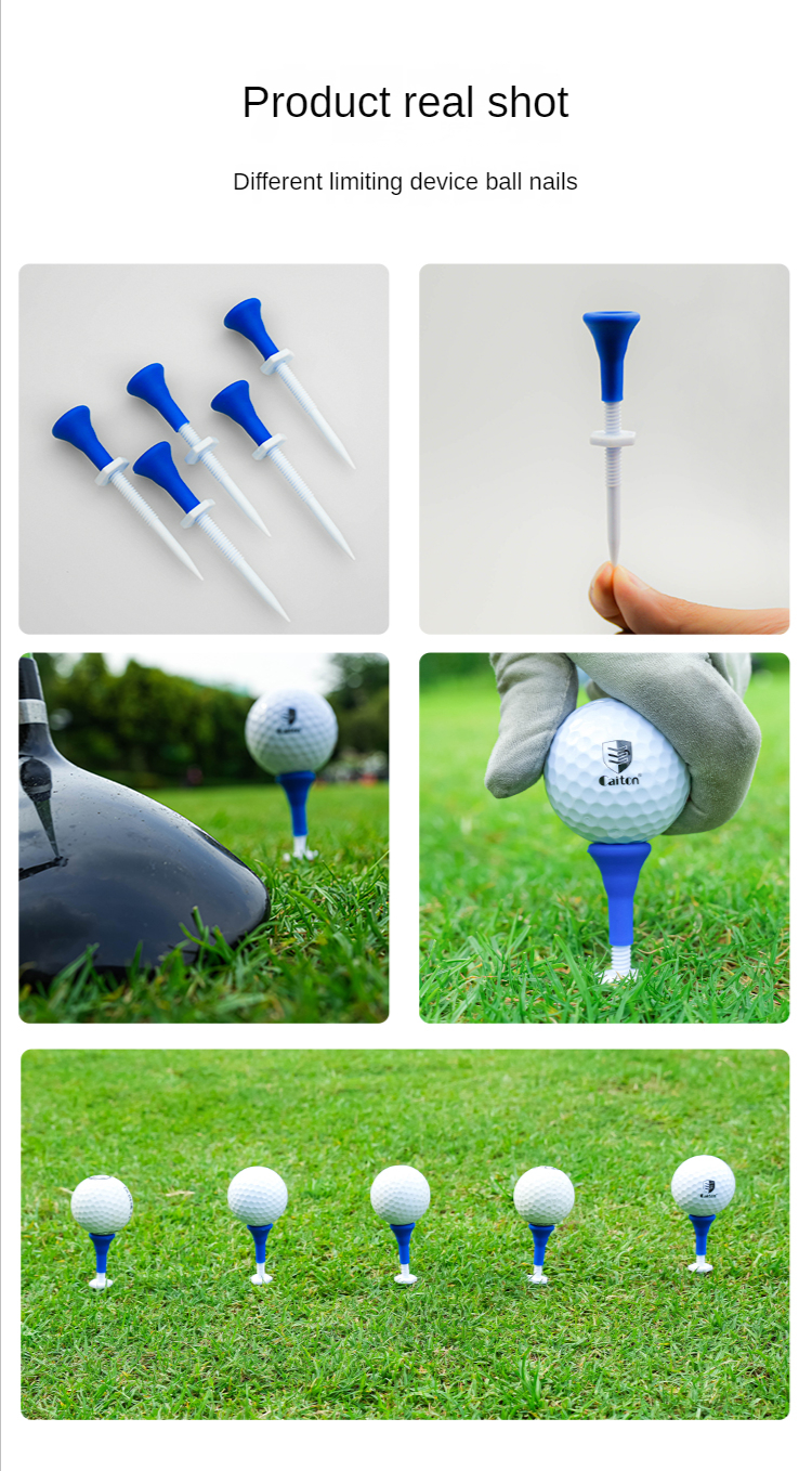 Golf Tees Plastic 5pcs/box Count Strong Stability Height Can Be ...