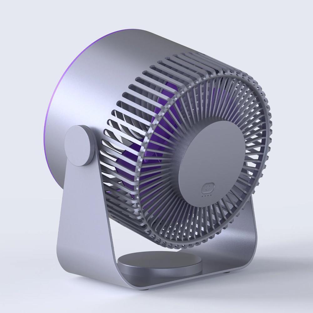 Desk Air Circulator Fan 4000mAh Wall Mount Fan Airflow Quiet Table Fan ...