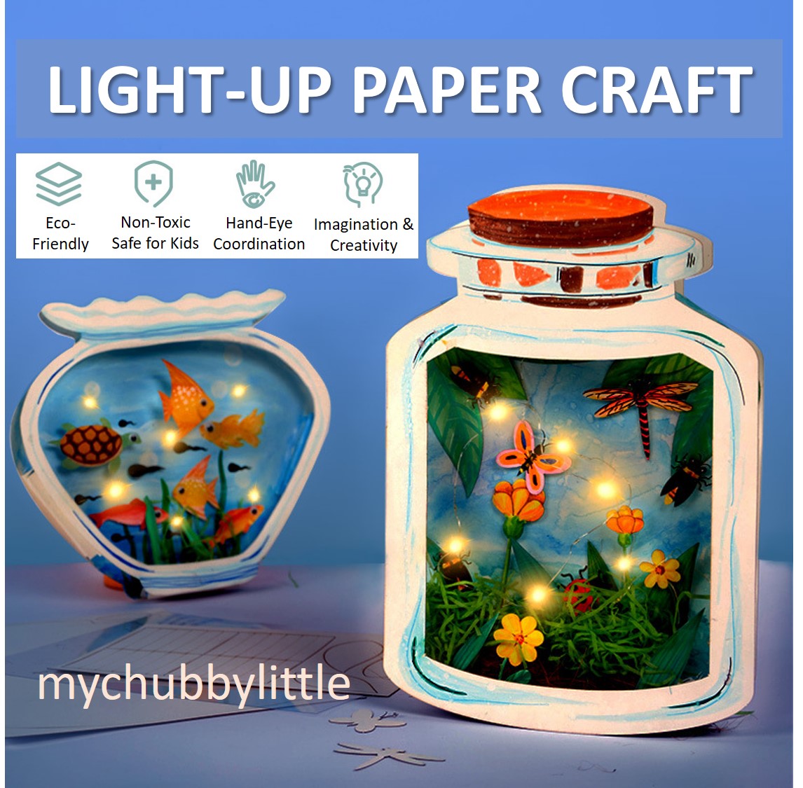 Art & Craft Children Paper Craft Set DIY Handmade Paper Craft Set ...