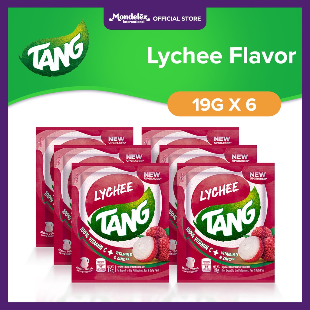 Tang Instant Drink Mix - Lychee Flavor 19g with Vitamins and Minerals C ...