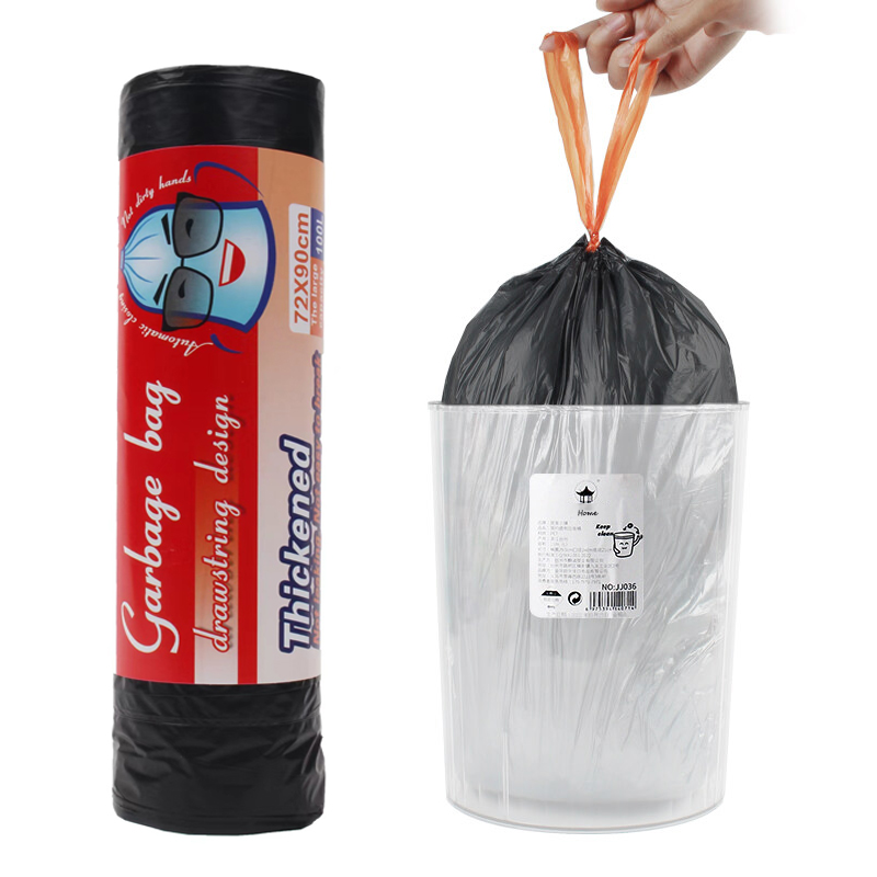🇸🇬【SG stock】Trash Bags Drawstring Garbage Bags 20/30/50/80L Thickened ...