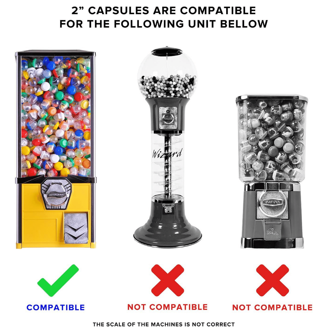 50MM Gachapon Capsule Balls | Vending Gashapon Surprise Toy & Lucky ...