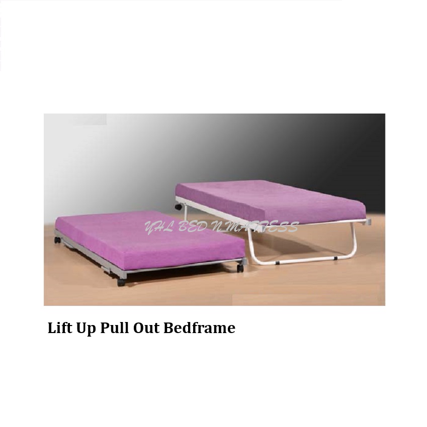 YHL Liilis Suria Single Metal Bedframe With / Without Pull Out Bed ...