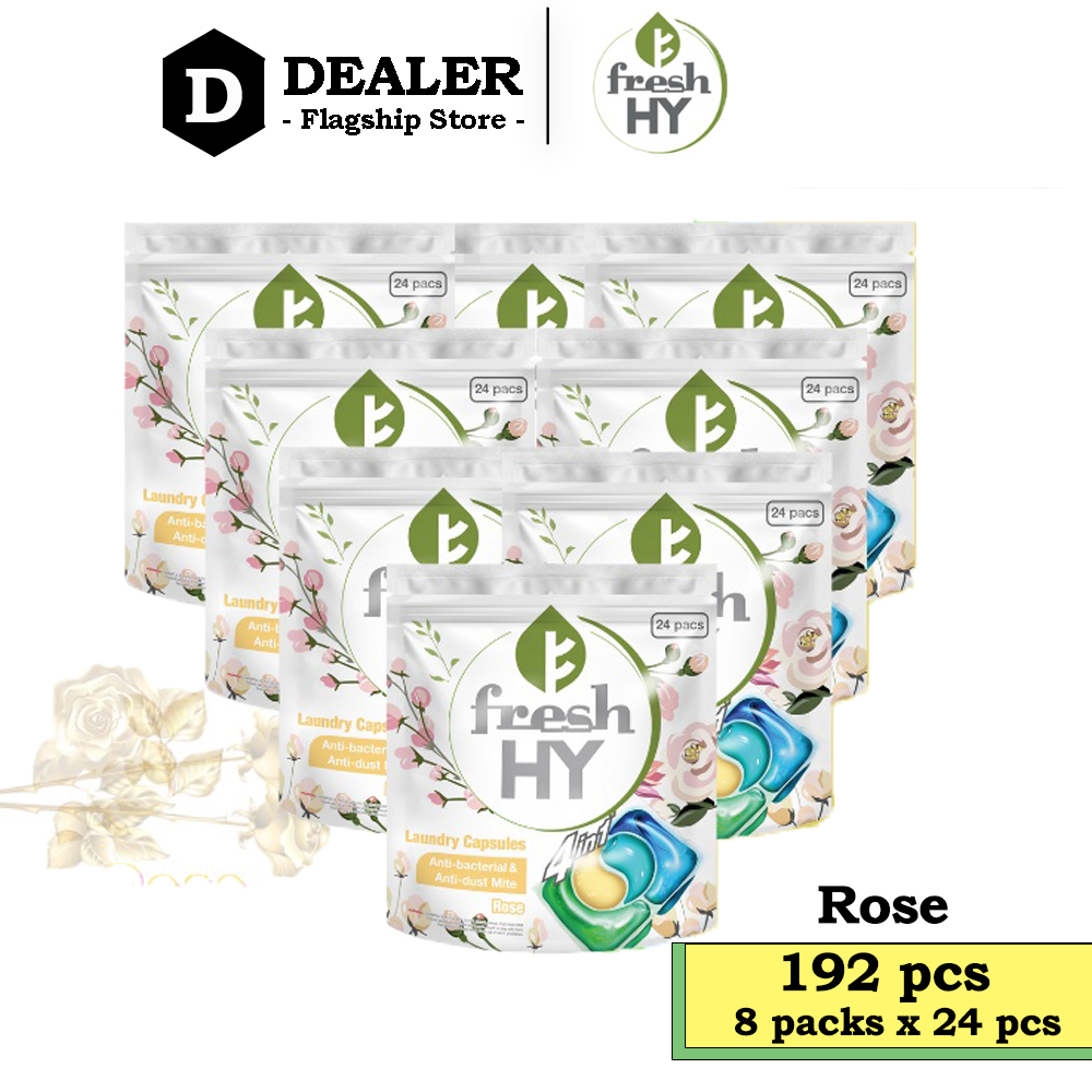 [Local Ready Stocks!] Fresh HY 4-in-1 Laundry Capsules 24pcs x 8 Refill ...