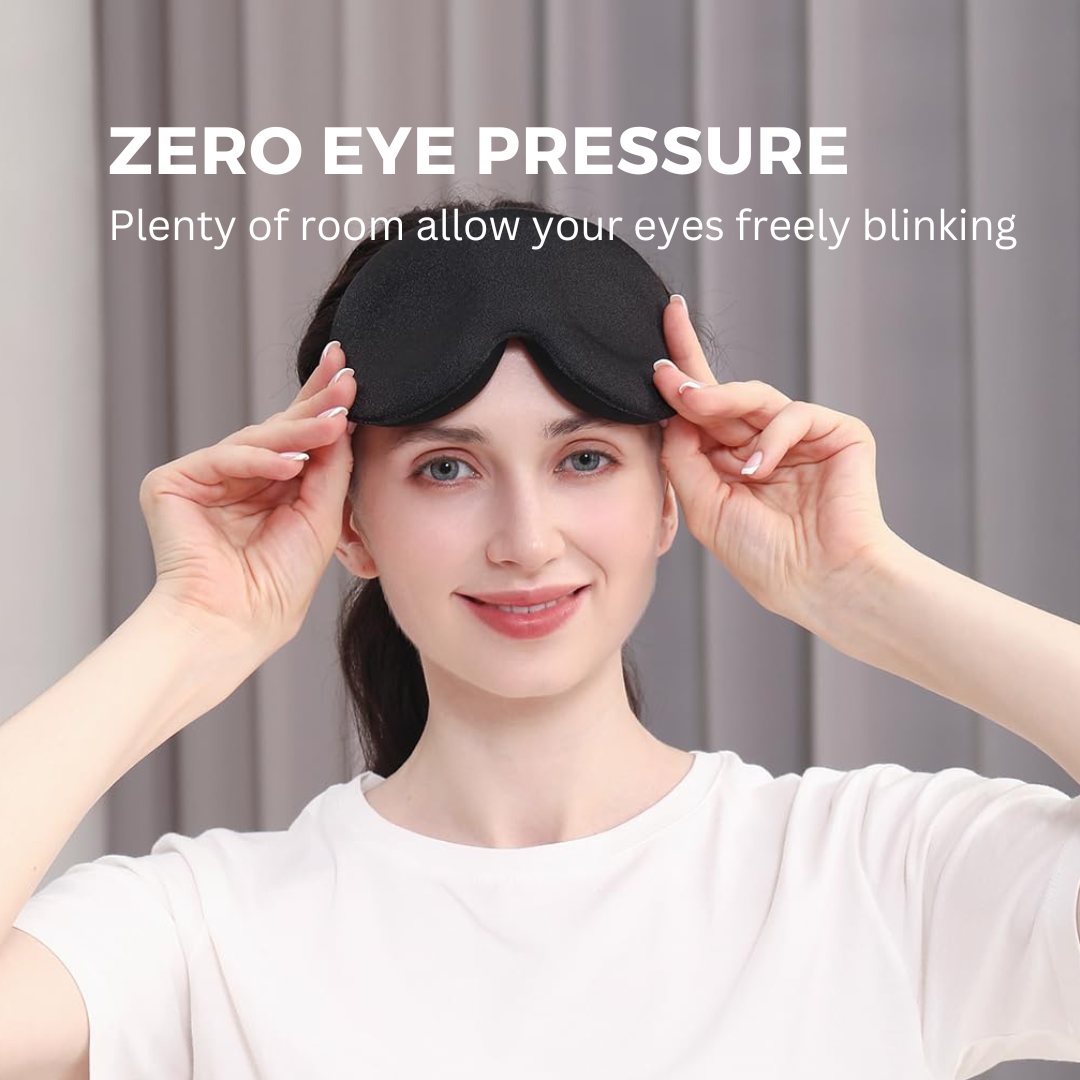 3D Contoured Eye Patch Sleep Mask Blindfold / Memory Foam / Eyeshade ...