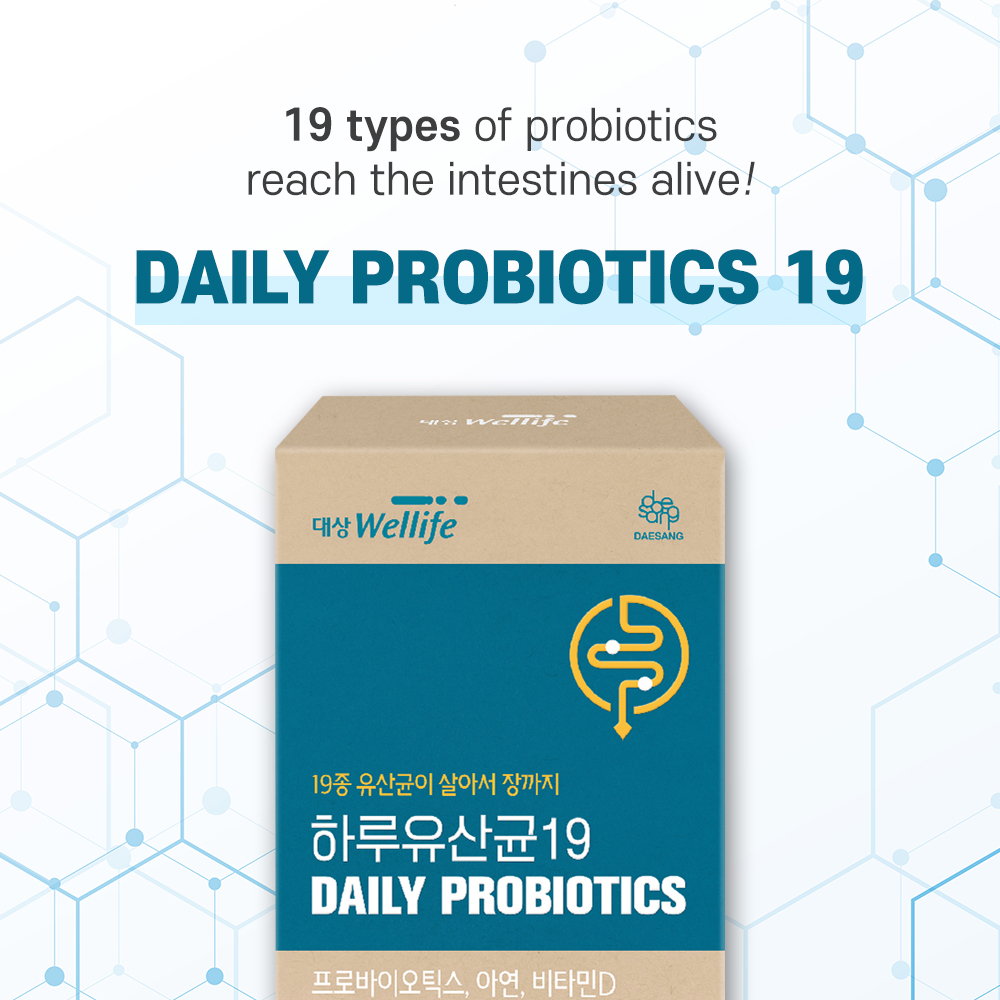 [Daesang Wellife] Daily Probiotics 19 Synbiotics for Gut Health and ...