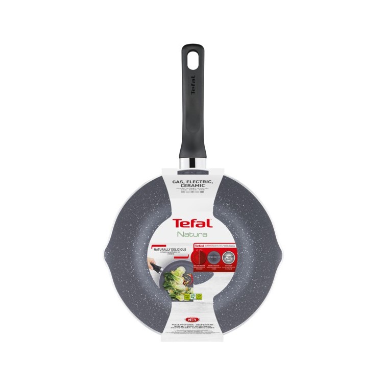 Tefal Natura Range Frypan, Deep Frypan, Wok Pan 20cm/24cm/26cm/28cm/32cm/34cm | Shopee Singapore