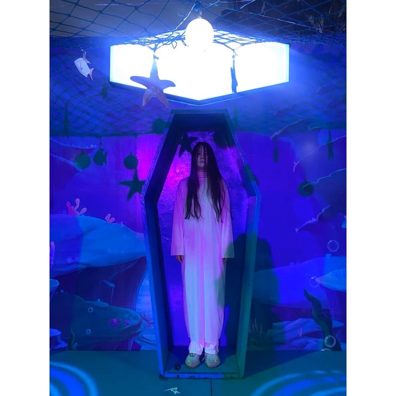 [SG Seller] Sadako Ghost Costume (Wig & Dress) Halloween Party The Ring ...