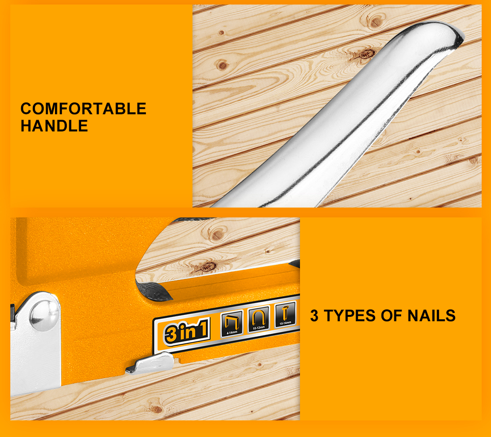 INGCO 3 in 1 Staple Gun HSG1405 with 600pcs Staples | Shopee Singapore