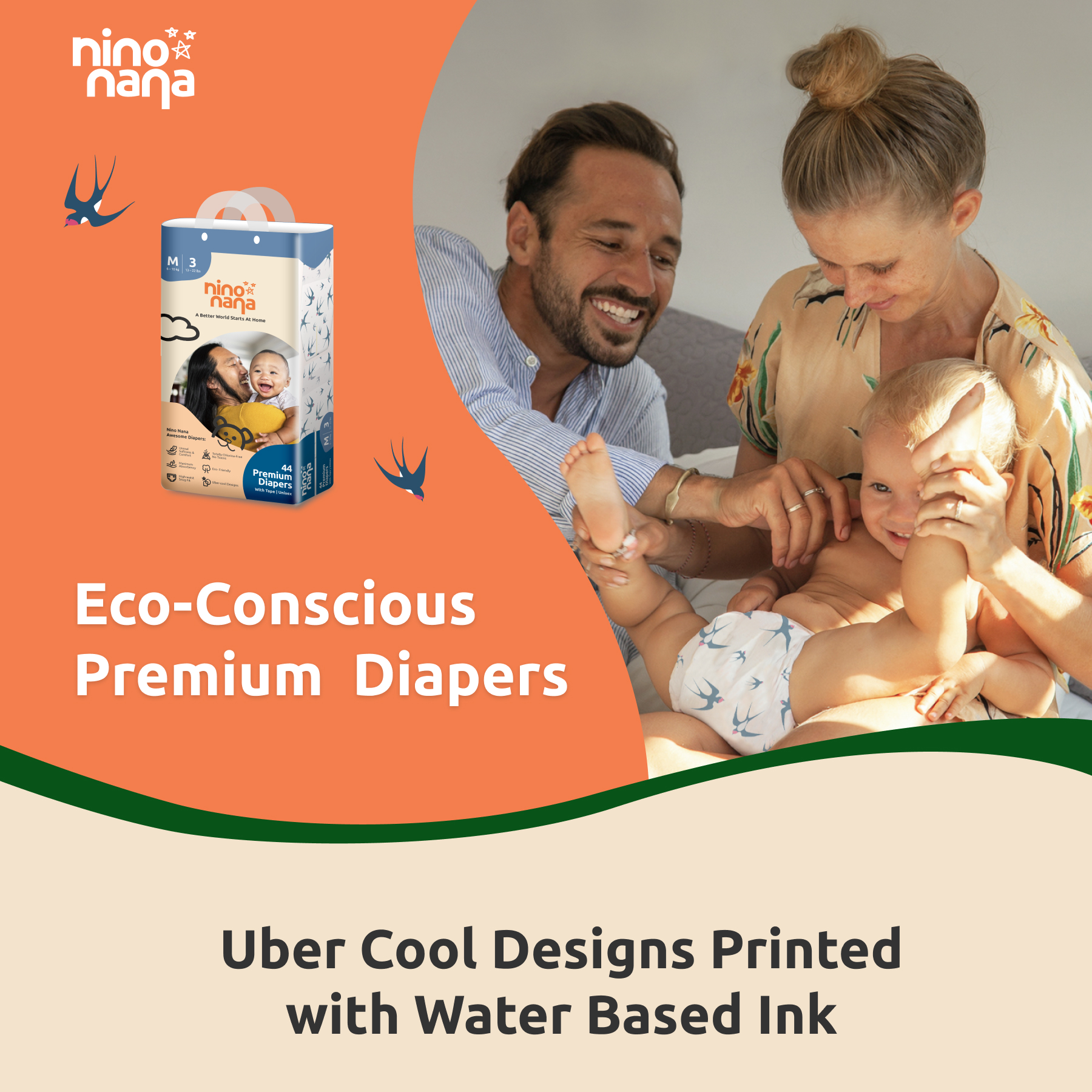 Nino Nana Carton Tape Diapers NB (up to 4 kg) | S (4-6 kg) | M (6-10 kg ...