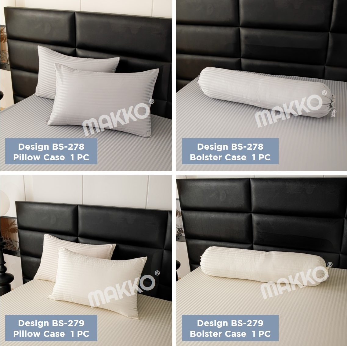 MAKKO Hotel Collection ★ Silk Blend Pillow Case or Bolster Case Add-On | 1PC | Shopee Singapore
