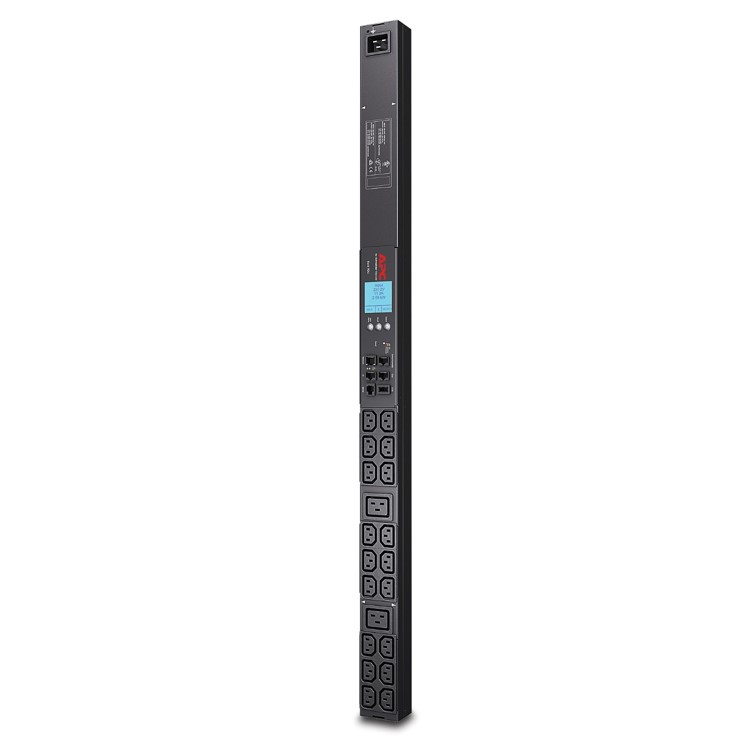 APC Rack PDU 2G, Metered, ZeroU, 16A, 100-240V, (18) C13 & (2) C19 P/N ...