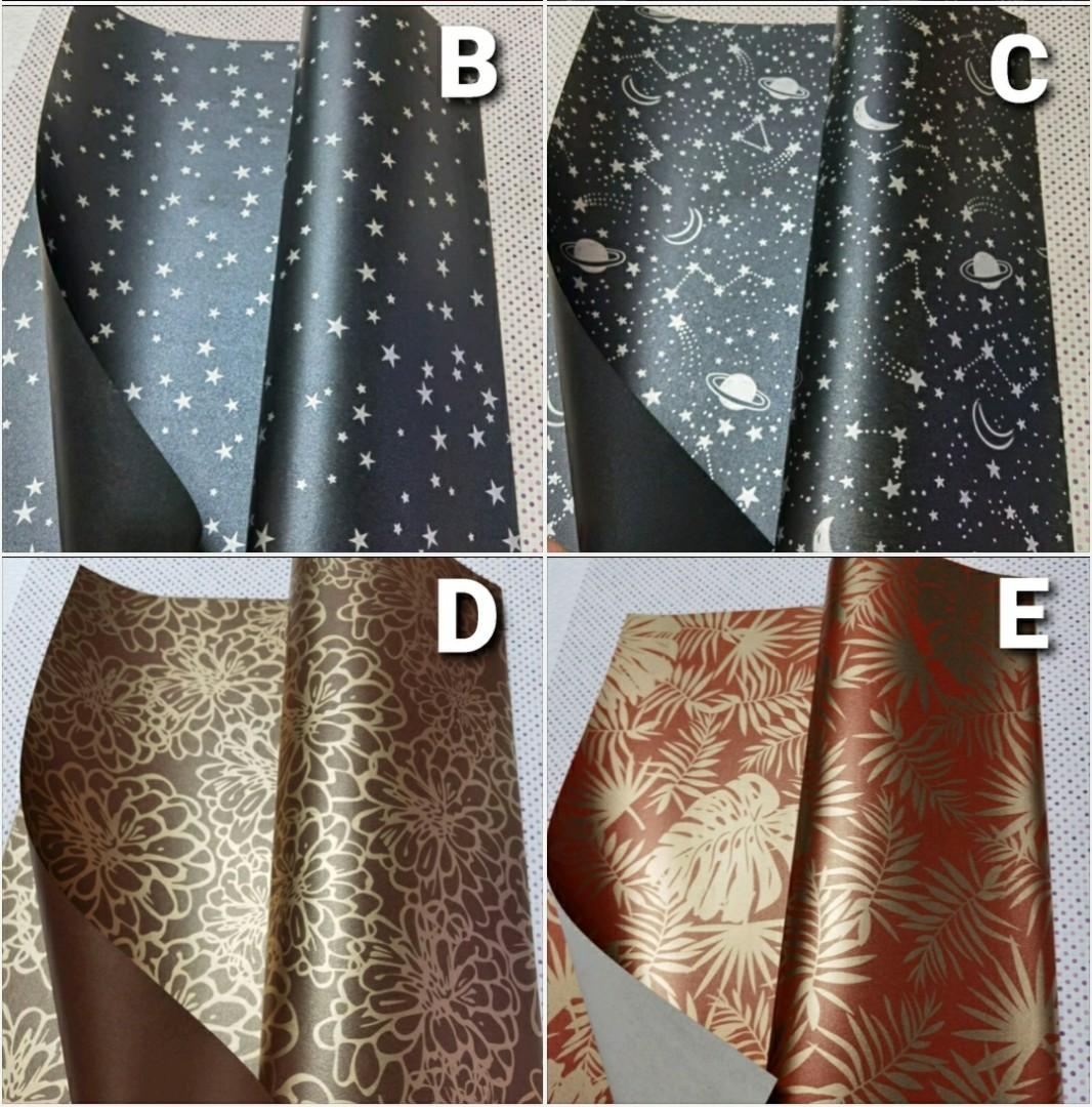 [5 Sheets Bundle] [WRP 04] Wrapping Paper | Gift Wrapper | Metallic ...