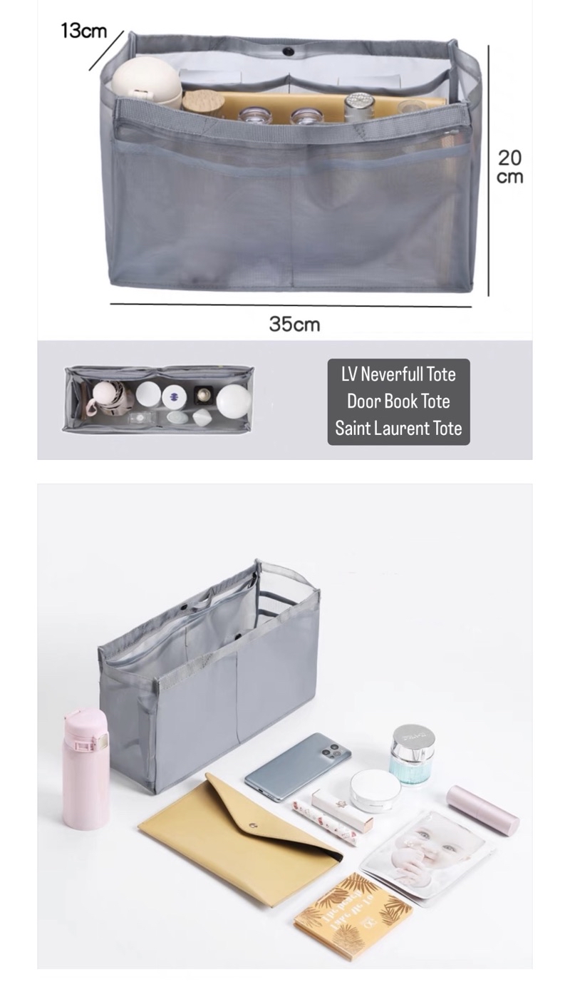 [🇸🇬 STOCK] MESH Bag Organiser Handbag Organizer Insert Storage for ...