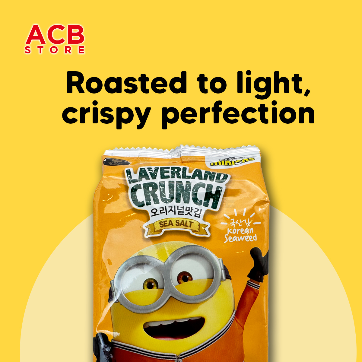 [SG STOCK] Manjun Laverland Minion Crispy Seaweed Snack | Healthy Kids ...