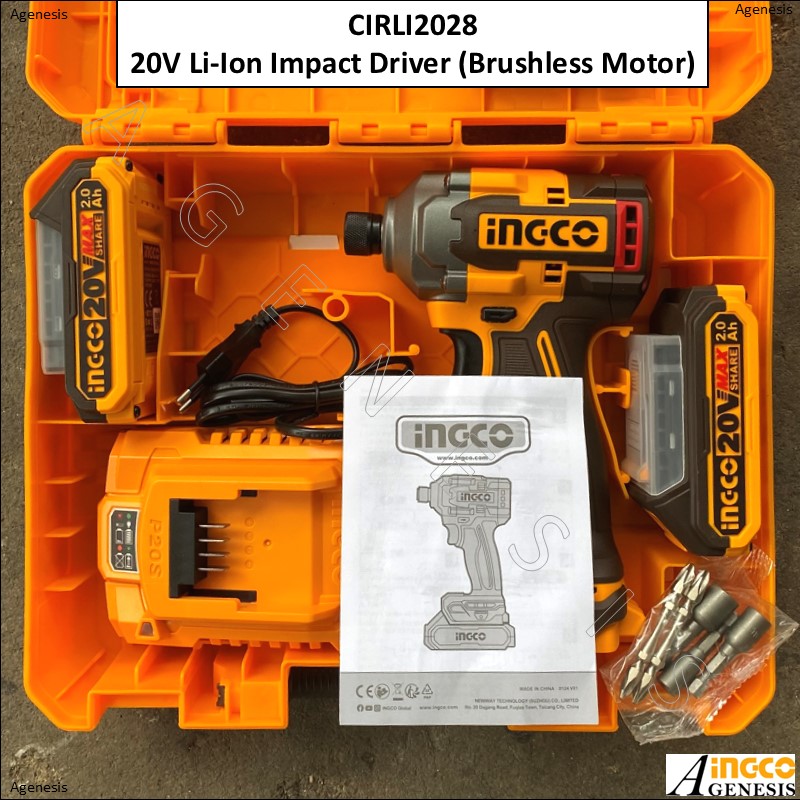 INGCO 20V Li-Ion Impact Driver (Brushless Motor) CIRLI2028 | Shopee ...