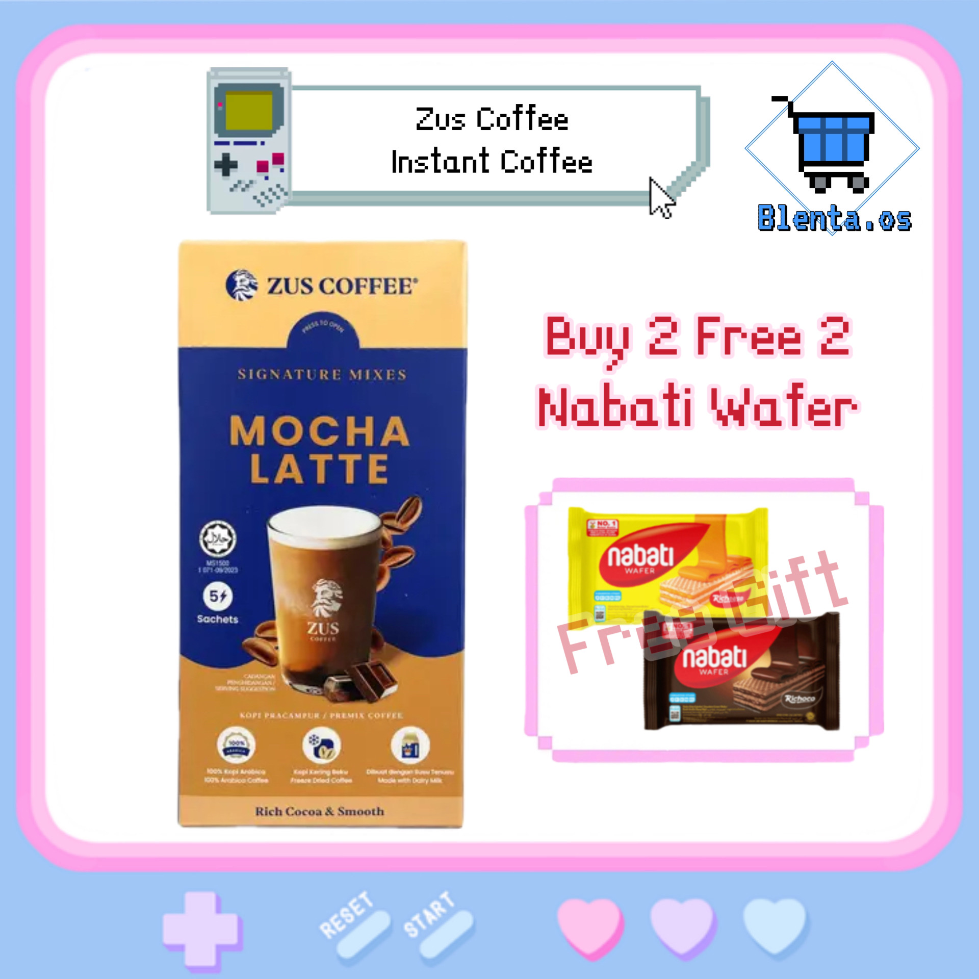 Zus Coffee Instant Coffee Caffe Latte/Caramel Latte/Dolce Latte/Mocha ...