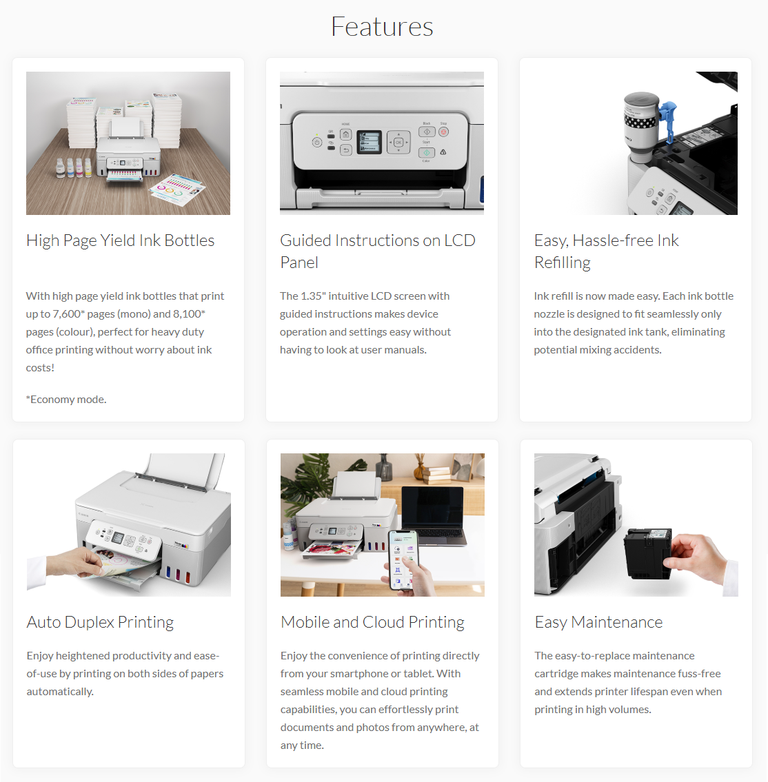 FUWELL - Canon Pixma MegaTank G3780 Wireless All In One Printer ...