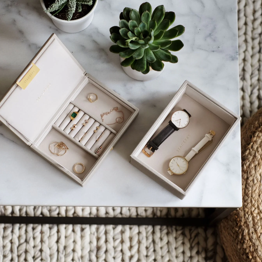 STACKERS Mini 2-in-1 Jewellery Organiser Box Set (Personalisable ...