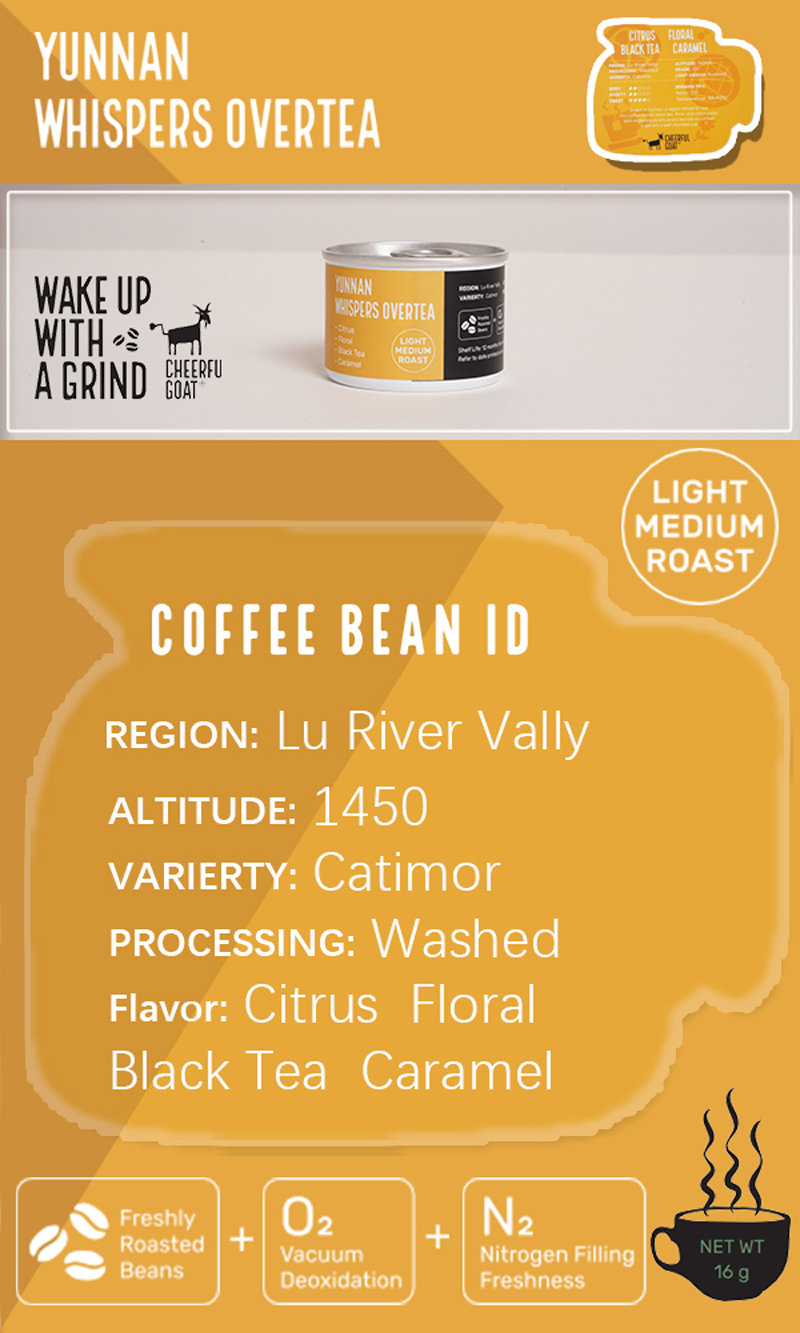 Cheerful Goat Coffee Beans Nitrogen Filling Locking Freshness 16g ...