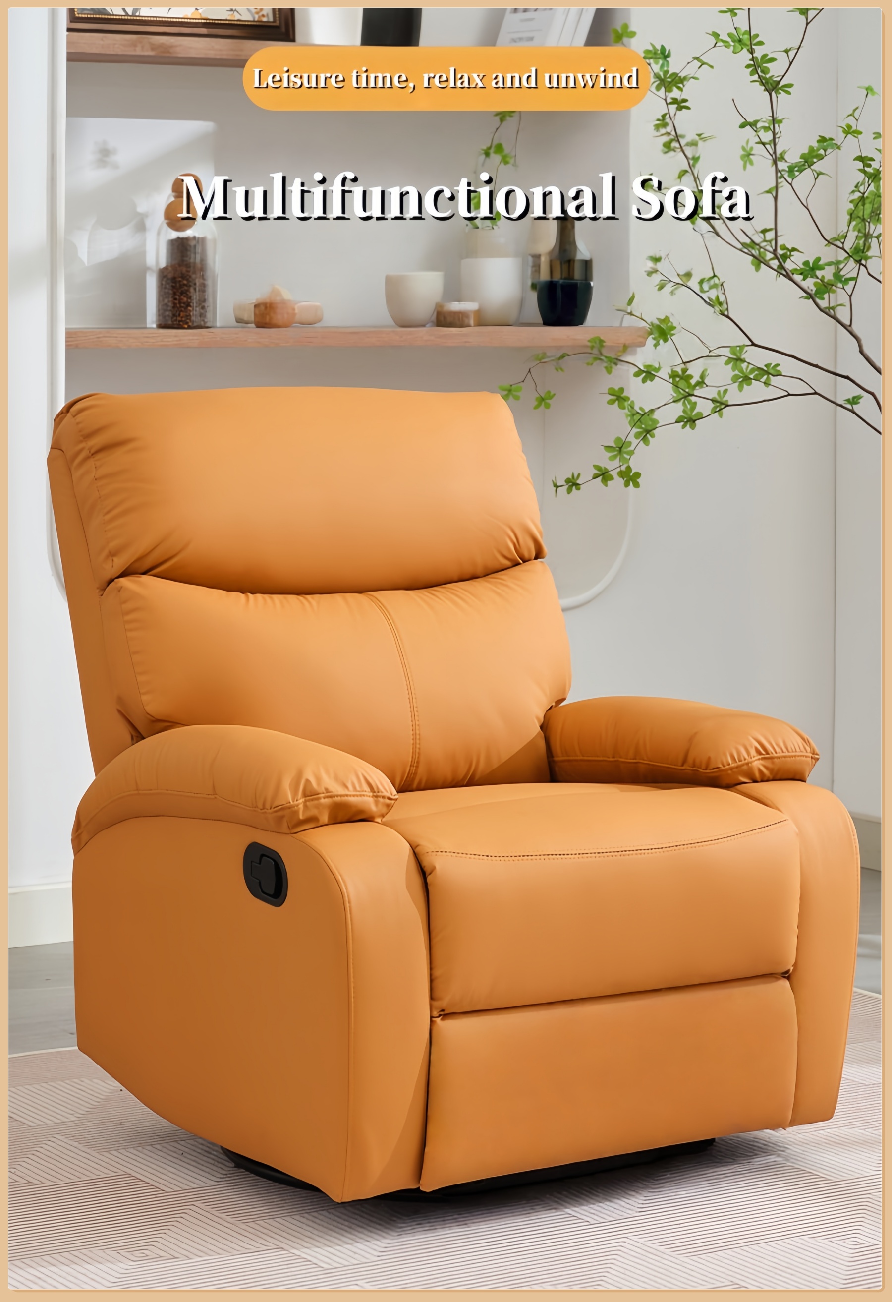 Electric adjustable recliner sofa single sofa chair swivel sofa lazy ...