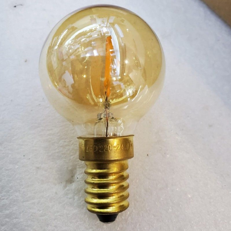 G40S Gold LED Bulb E14 1W 220V – Warm Decorative Light Bulbs (6-Pack ...