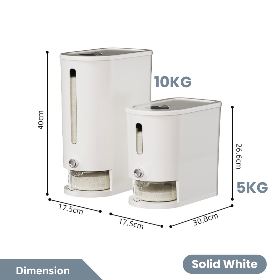 Easyhome.sg Rice Storage Box 5KG/10KG | Insect-Proof | Moisture-Proof | With Dispenser | Shopee ...