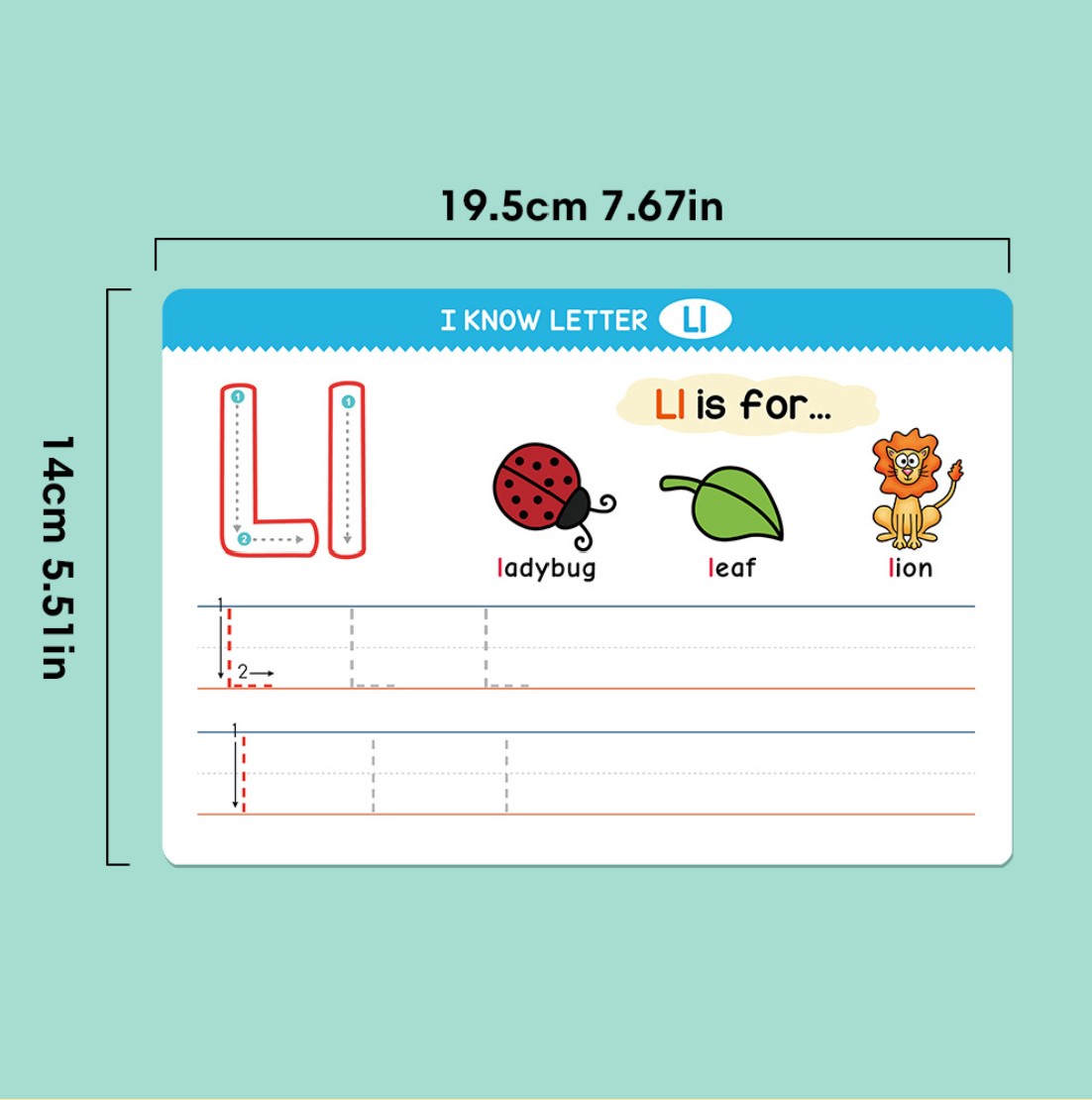 Kids English Tracing Book Card number alphabet for Preschool ...