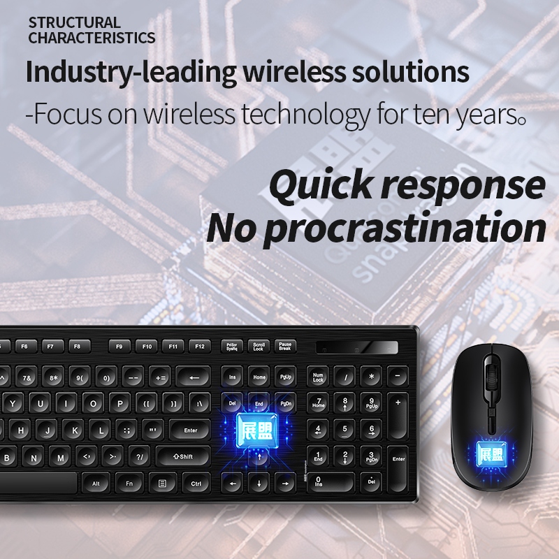 【SG Local】 Wireless Keyboard and Mouse Set RF 2.4GHz Wireless for Office Windows PC Combo ...