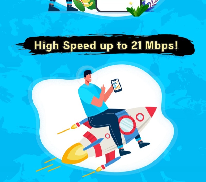 SCT India eSIM Card 1-15 Days Daily 500MB-3GB Unlimited 4G Data eSIM India send in 1 min ...