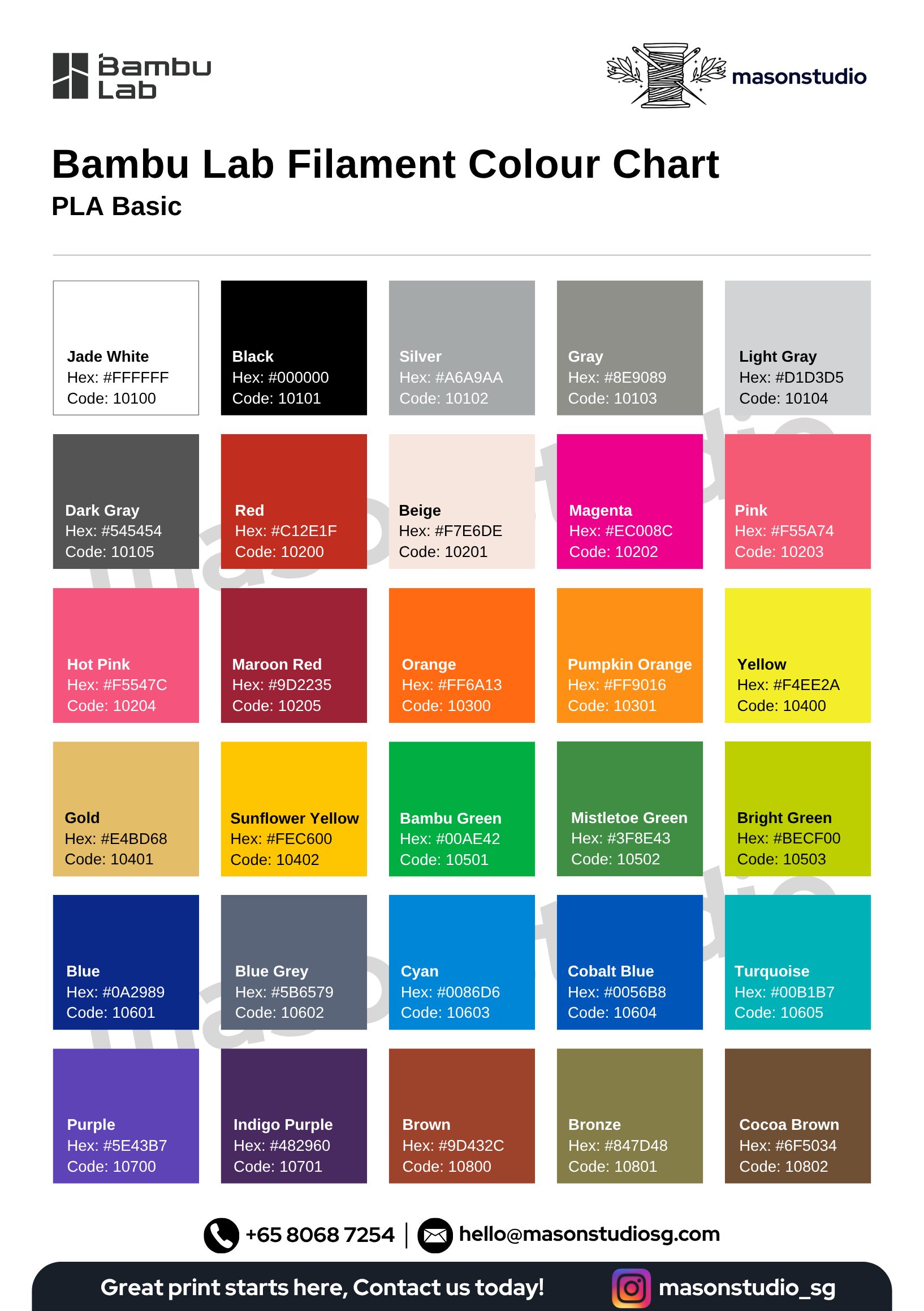 [SG Stock] Bambu Lab PLA Basic Filament | Shopee Singapore