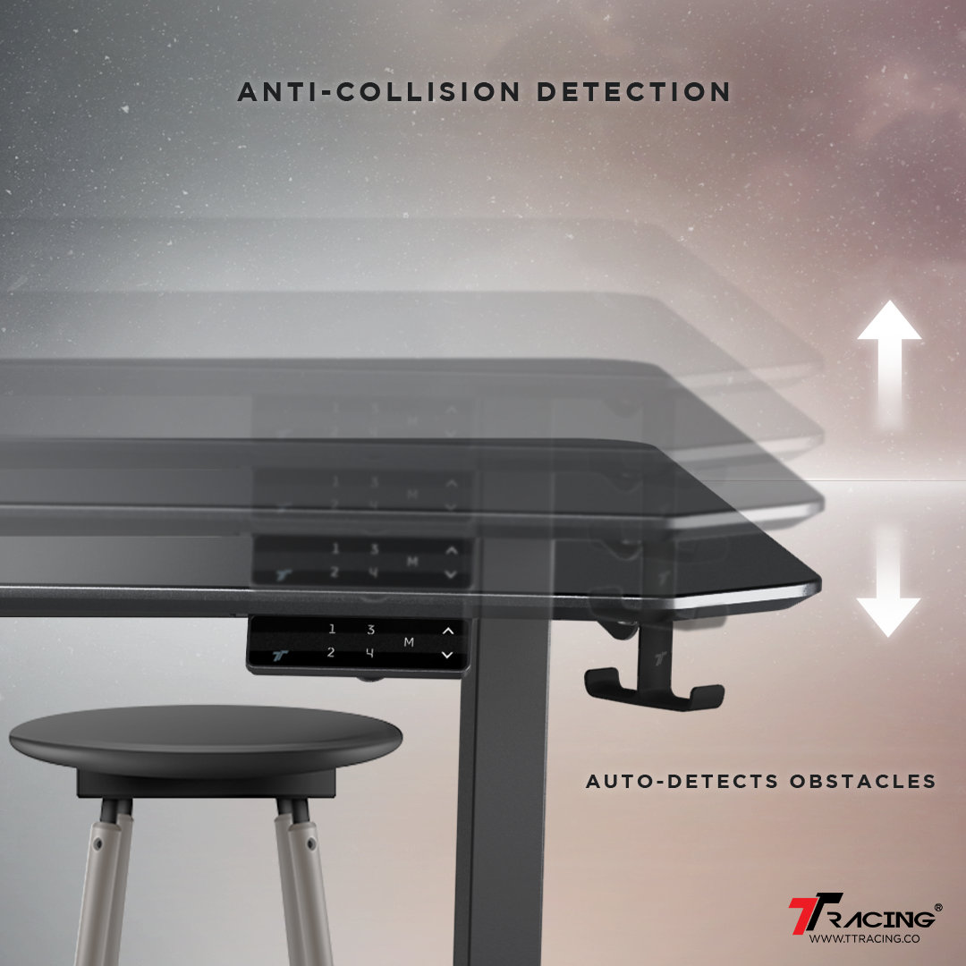 TTRacing Titus X Smart Desk Ergonomic Standing Desk Electric Height ...