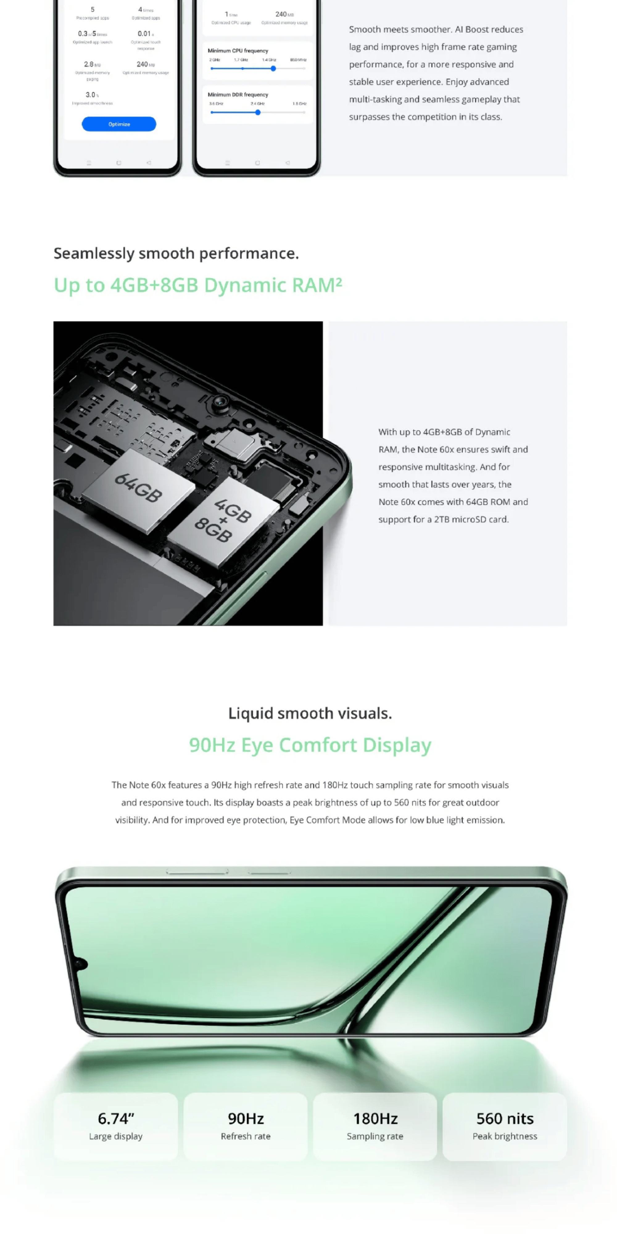 [New] realme Note 60x 4G 12GB(4+ 8GB)+ 64GB| ArmorShell TM Tough Build ...