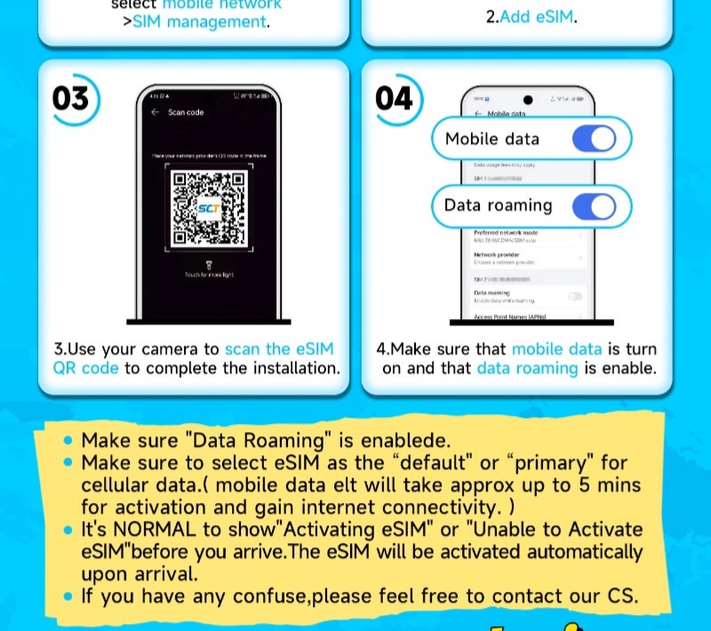 SCT India eSIM Card 1-15 Days Daily 500MB-3GB Unlimited 4G Data eSIM India send in 1 min ...