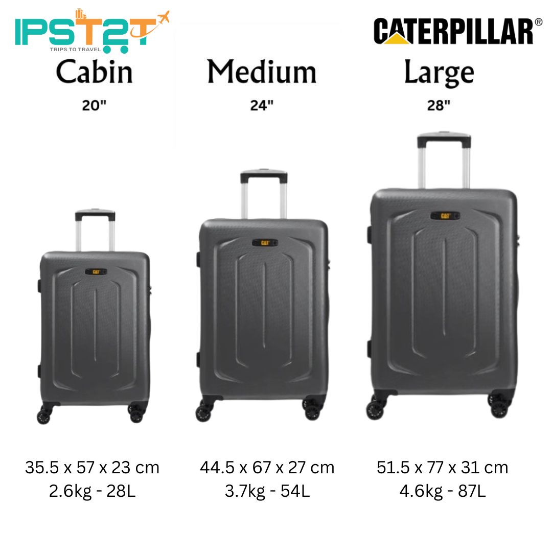 Caterpillar (CAT) Sculpted Hard Case Trolley | Shopee Singapore
