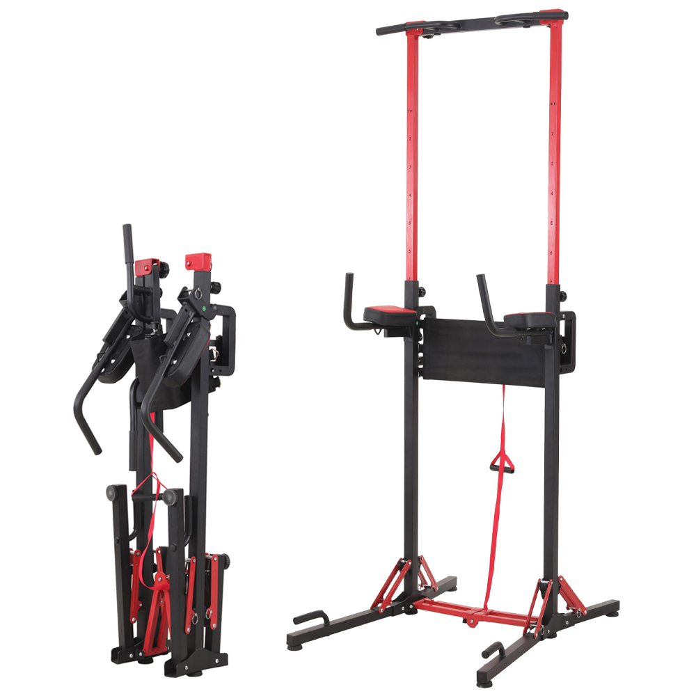 IRunning Foldable Pull Up Bar Station ★ Pull Up Bar ★ Dip Bar ...